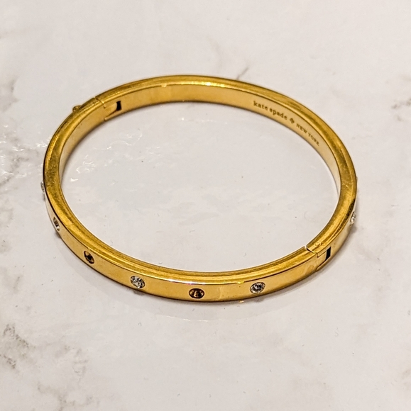 kate spade | Jewelry | Kate Spade New York Bezelset Polished Bangle ...